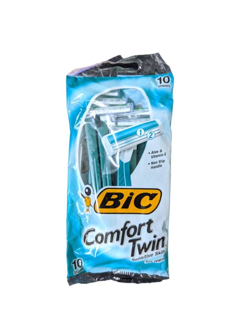 Bic Comfort Twin Sensitive Skin For Men 10 Shavers, Beauty & Personal ...