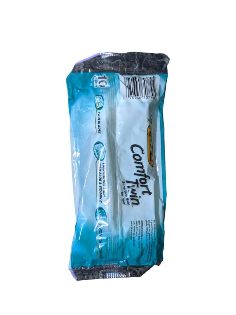 Bic Comfort Twin Sensitive Skin For Men 10 Shavers, Beauty & Personal ...