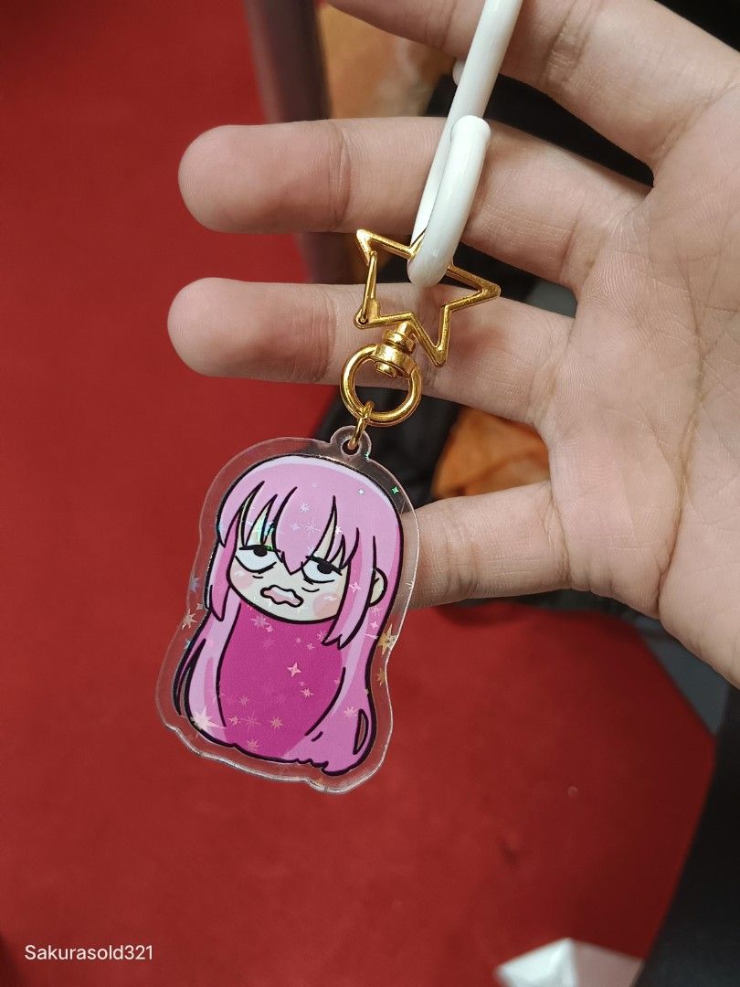 Bocchi the rock keychains acrylic hitori ryo ikuyo, Hobbies & Toys ...