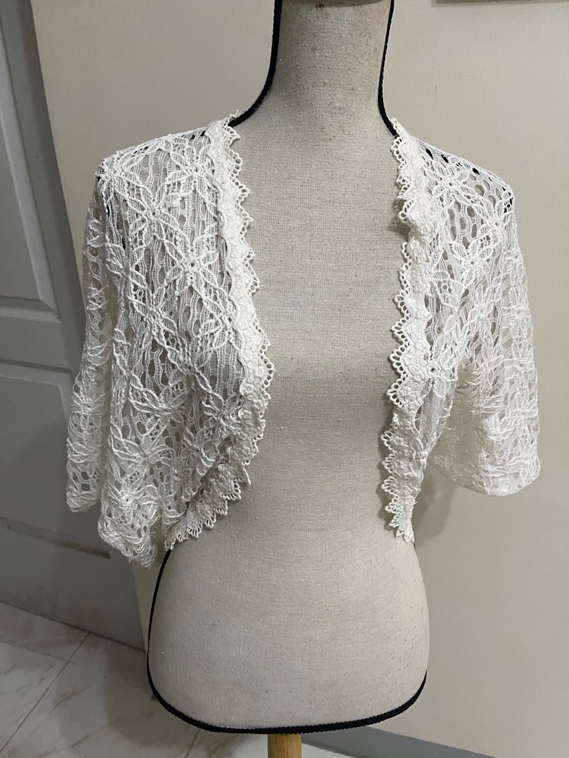Bolero style laced top, Women's Fashion, Tops, Blouses on Carousell