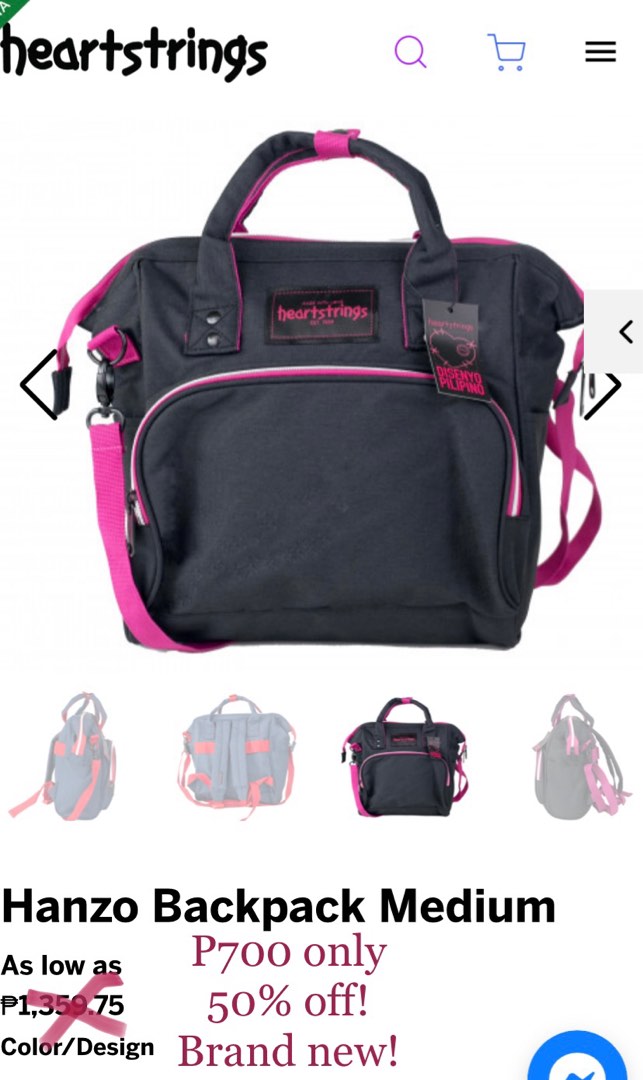 Brand New Heartstrings 3-way bag, Women's Fashion, Bags & Wallets ...