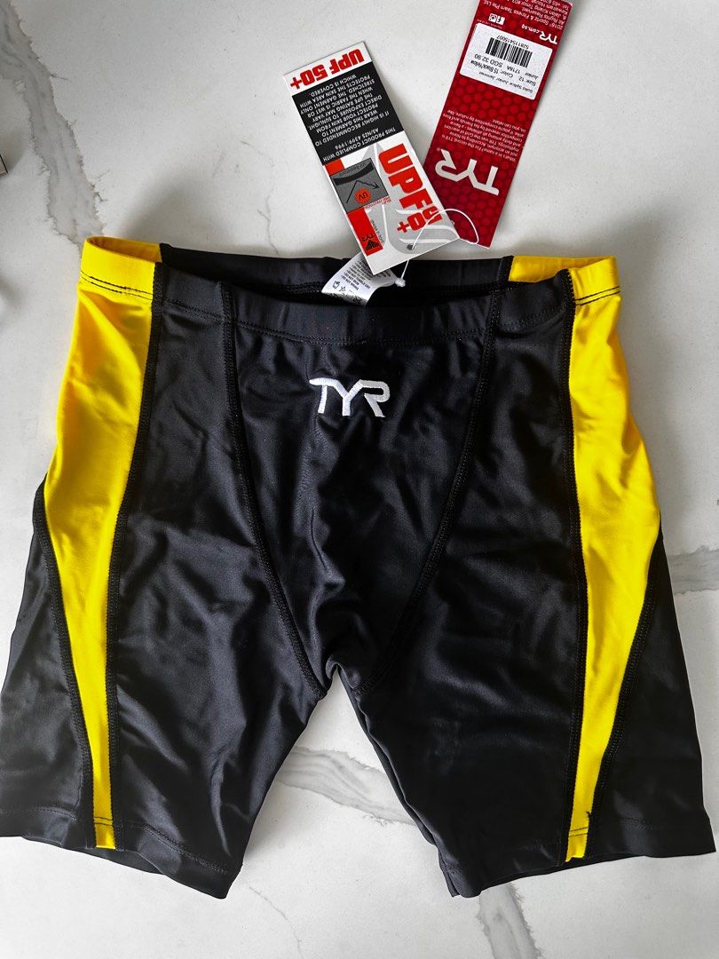 Brand New TYR Solid Splice Junior Swimming Trunk, Men's Fashion ...