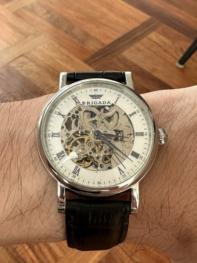 Brigada automatic skeleton watch, Men's Fashion, Watches & Accessories ...