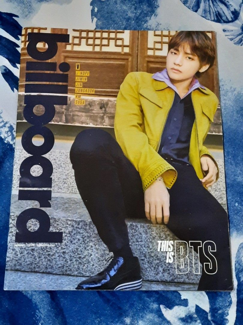 BTS Billboard Magazine Taehyung V Cover Feb2018 Issue, Hobbies & Toys ...