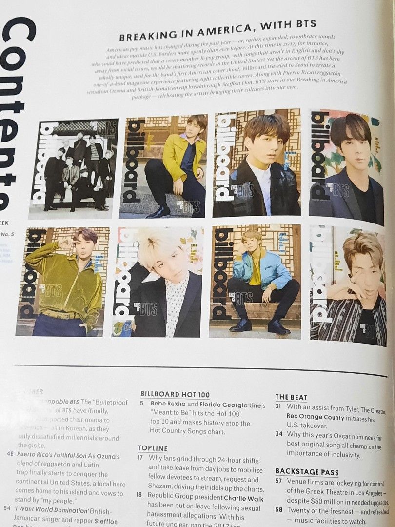 BTS Billboard Magazine Taehyung V Cover Feb2018 Issue, Hobbies & Toys ...