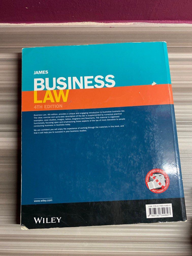 Business Law 4th edition textbook, Hobbies & Toys, Books & Magazines ...