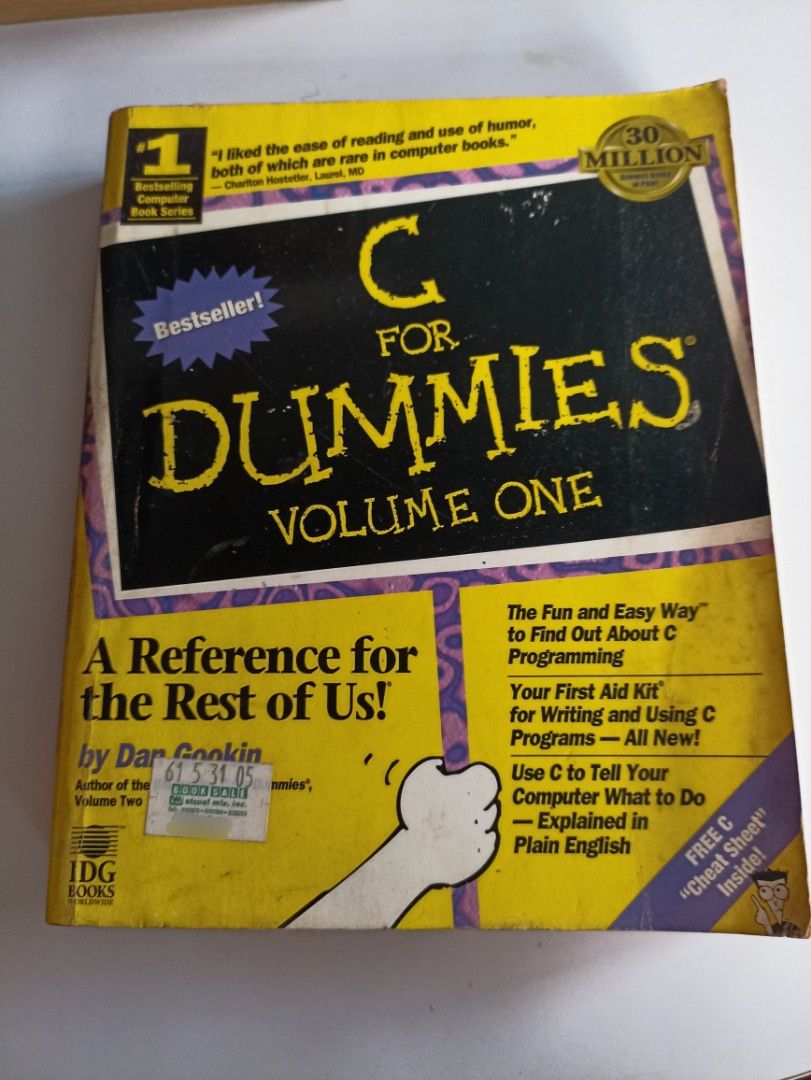 C for Dummies, Hobbies & Toys, Books & Magazines, Textbooks on Carousell