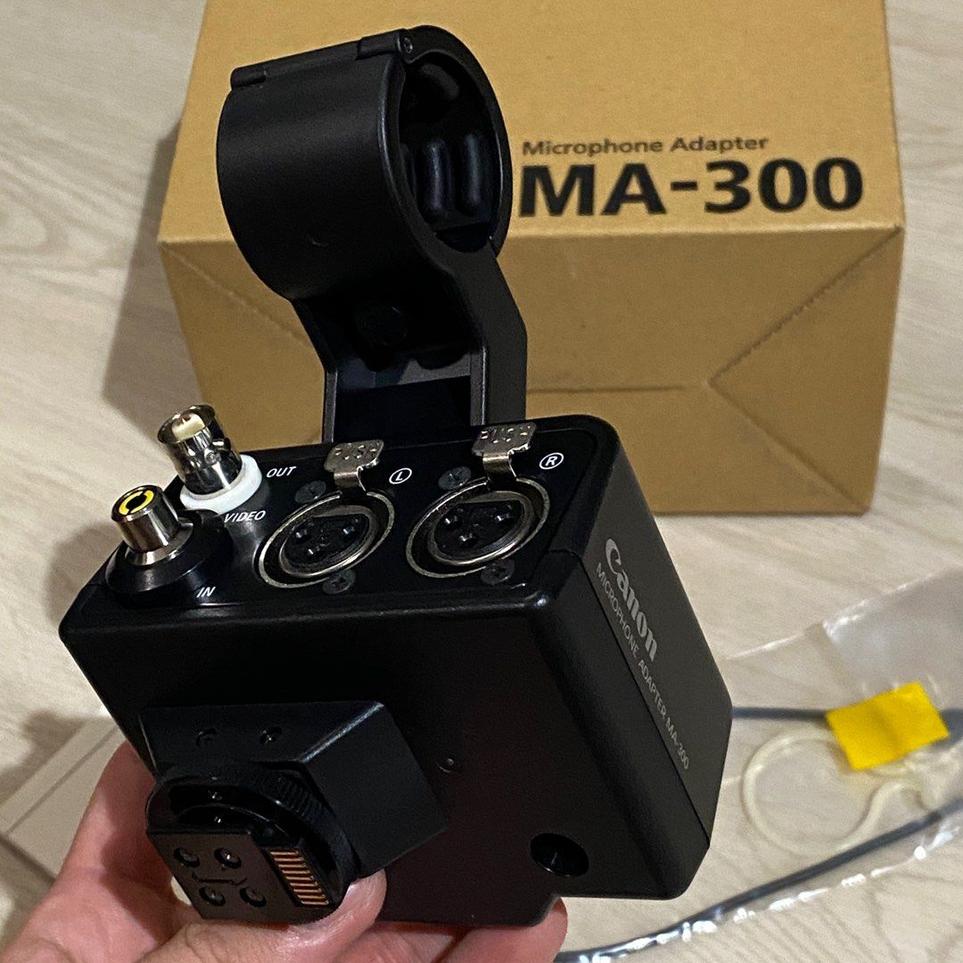 Canon Microphone Adaptor MA-300, Photography, Video Cameras on Carousell