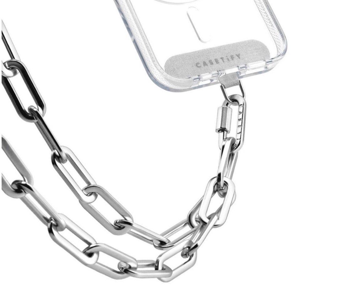 Casetify Metal Chain Cross - Body Strap - Silver, Computers & Tech ...