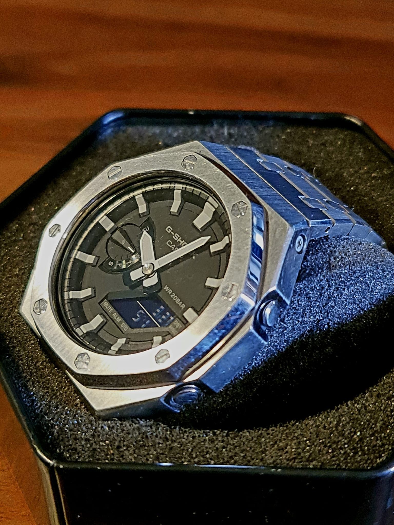 Casio G-Shock GA-2100 Stainless Steel Audemars Piguet AP Moded Full ...
