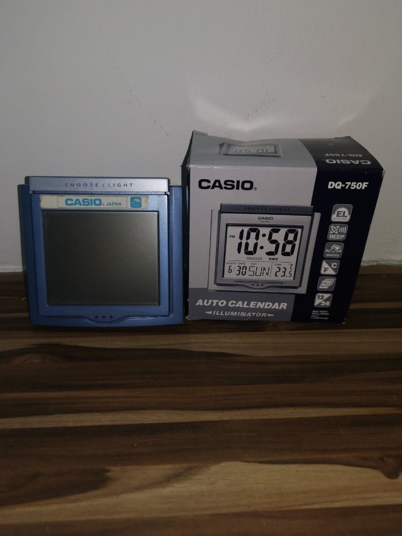 Casio Alarm Clock, Blue color, Furniture & Home Living, Home ...