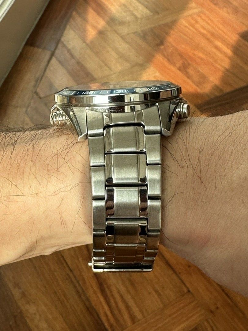 Casio Edifice watch with box, Men's Fashion, Watches & Accessories ...