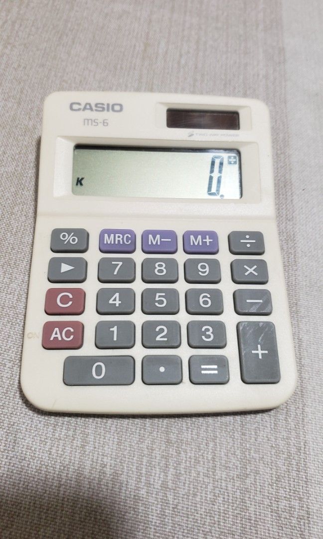 Casio MS-6 Two Way Power Calculator, Computers & Tech, Office ...