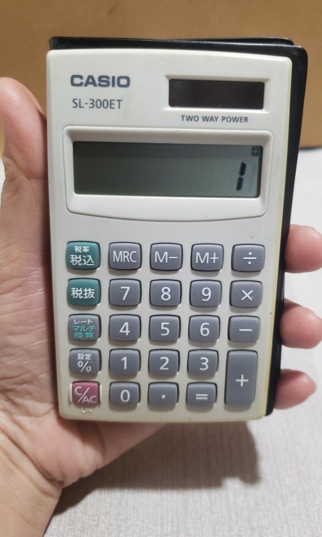 Casio SL-300ET - Pocket Calculator - Two Way Power, Computers & Tech, Office & Business ...