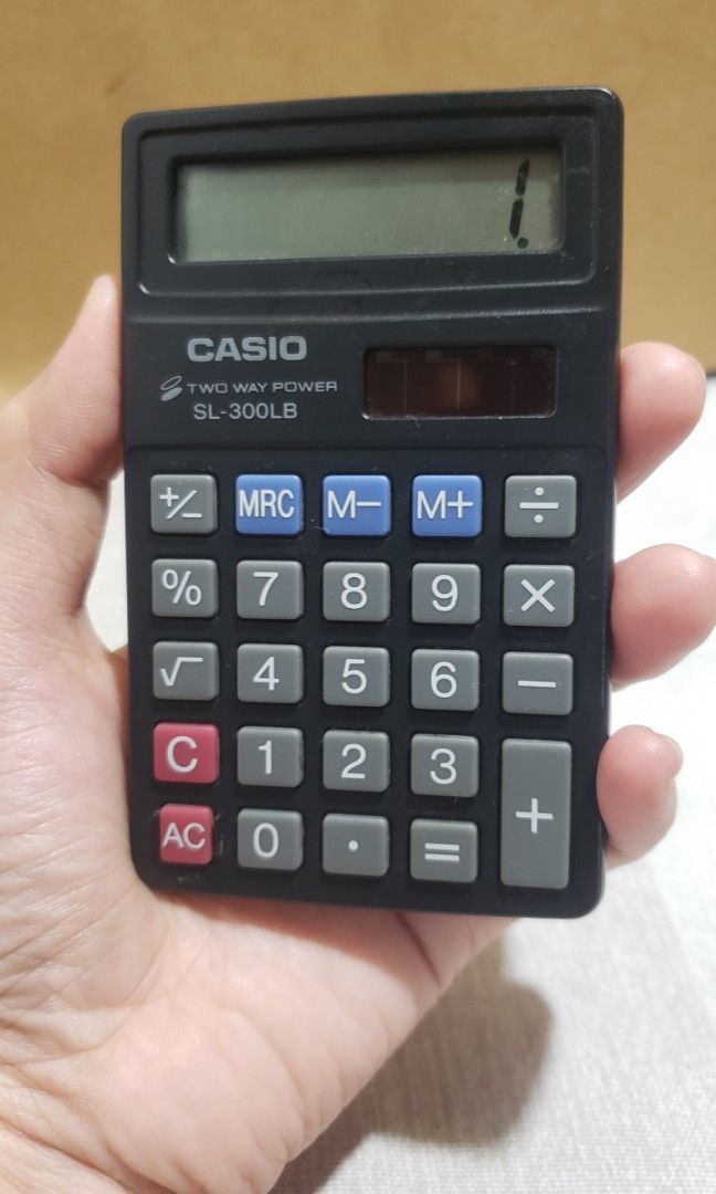 CASIO SL-300LB Solar Calculator 80's vintage, Computers & Tech, Office ...