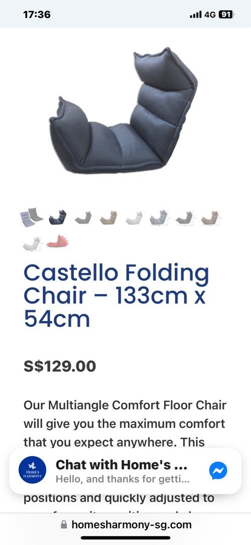 Castello Folding Chair, Furniture & Home Living, Furniture, Chairs on ...