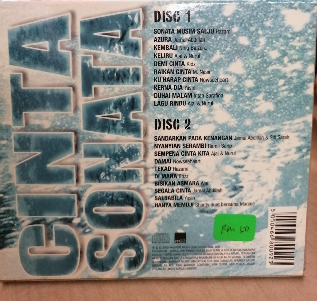 (CD) Vintage Malay Song Cinta Sonata (2CD) Year 2003, Hobbies & Toys, Music & Media, CDs & DVDs ...