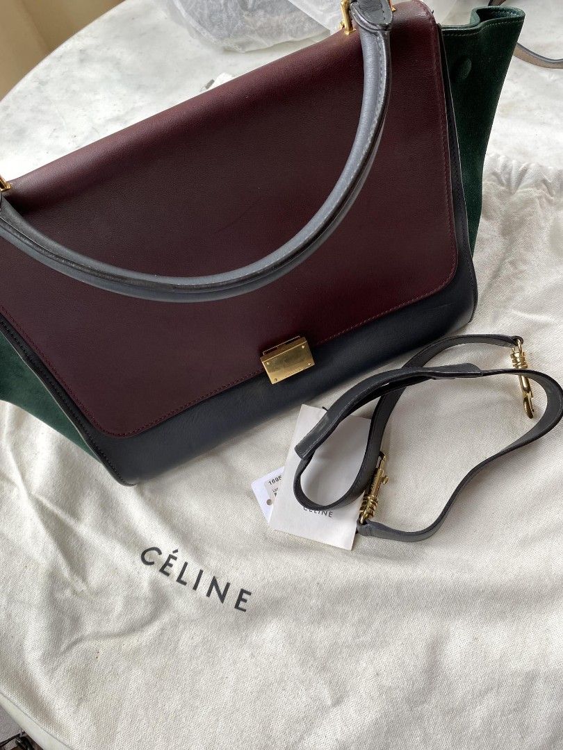 Celine trapeze tricolor, Luxury, Bags & Wallets on Carousell