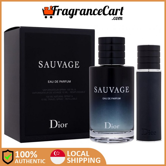 Christian Dior Sauvage EDP 2 Pcs Gift Set for Men (100ml EDP + 10ml ...