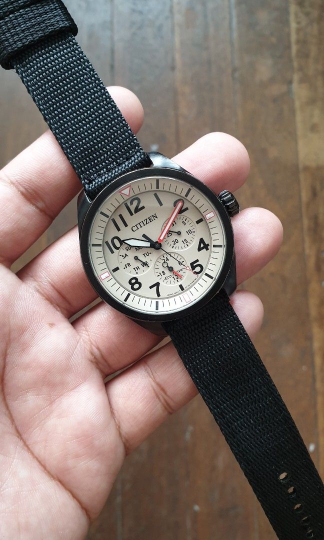 Citizen Brown Military, Men's Fashion, Watches & Accessories, Watches ...