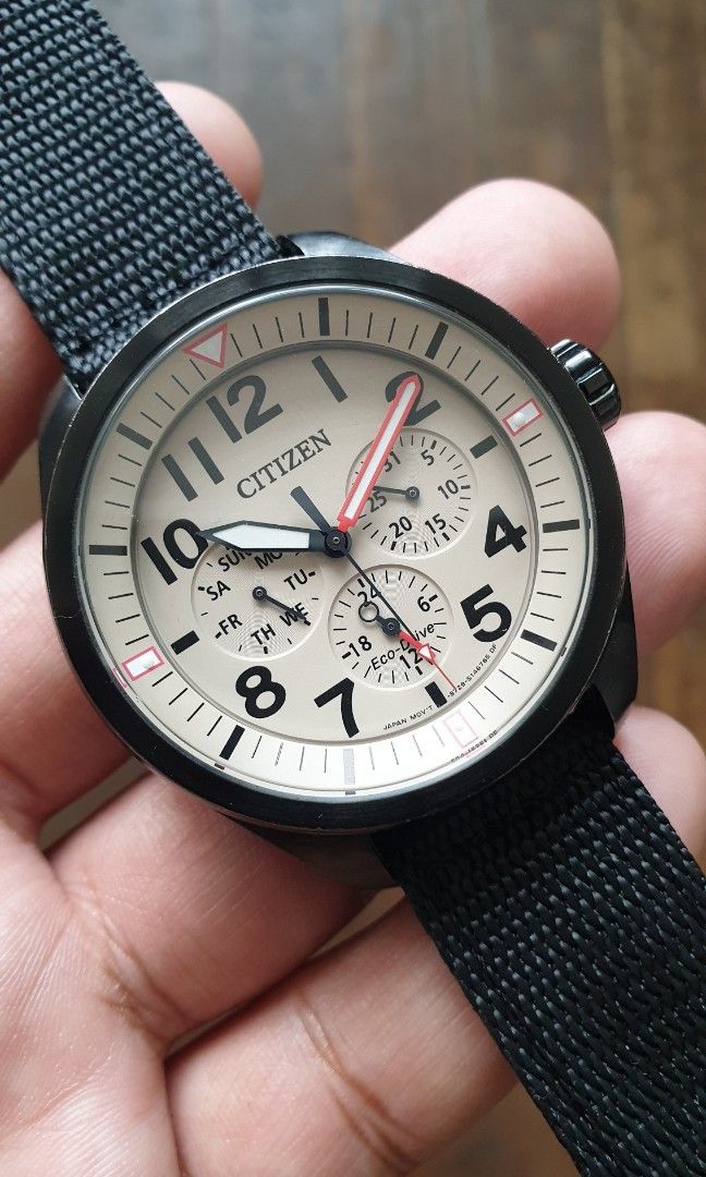 Citizen Brown Military, Men's Fashion, Watches & Accessories, Watches ...