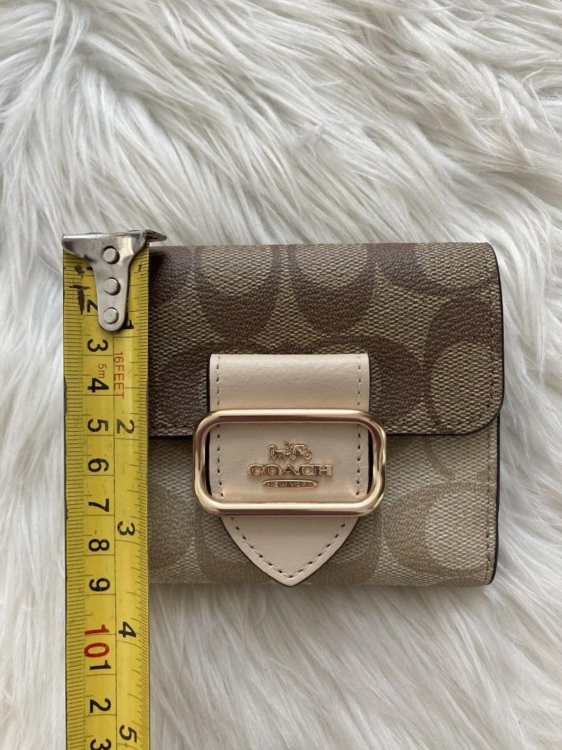 Coach Small Morgan Wallet In Blocked Signature Canvas, Women's Fashion ...