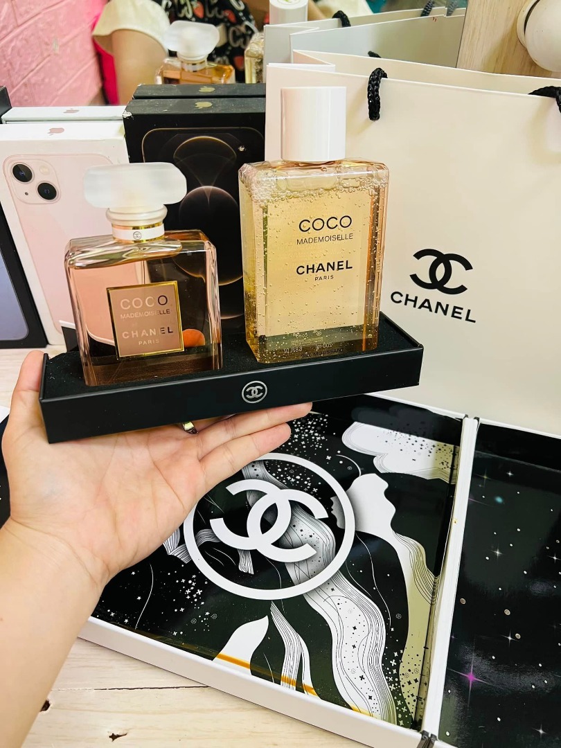 Coco Mademoiselle Chanel Perfume Gift Set 100ml, Beauty & Personal Care ...