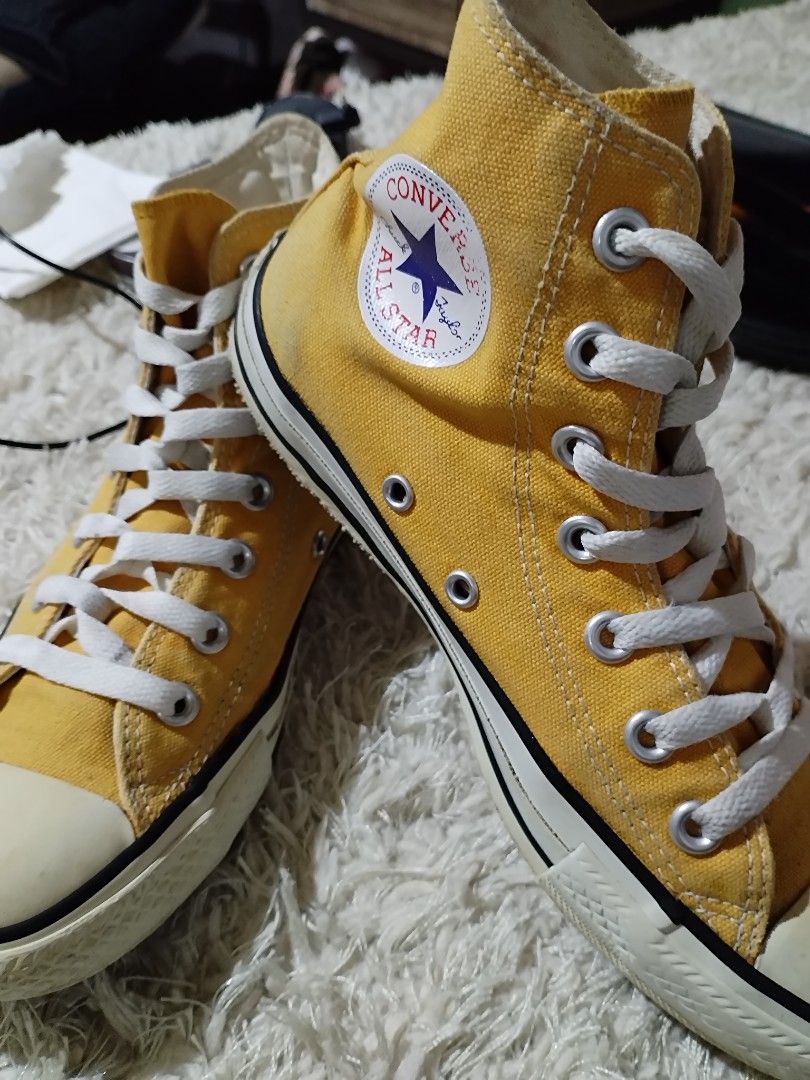 CONVERSE CHUCK TAYLOR YELLOW, Women's Fashion, Footwear, Sneakers on ...