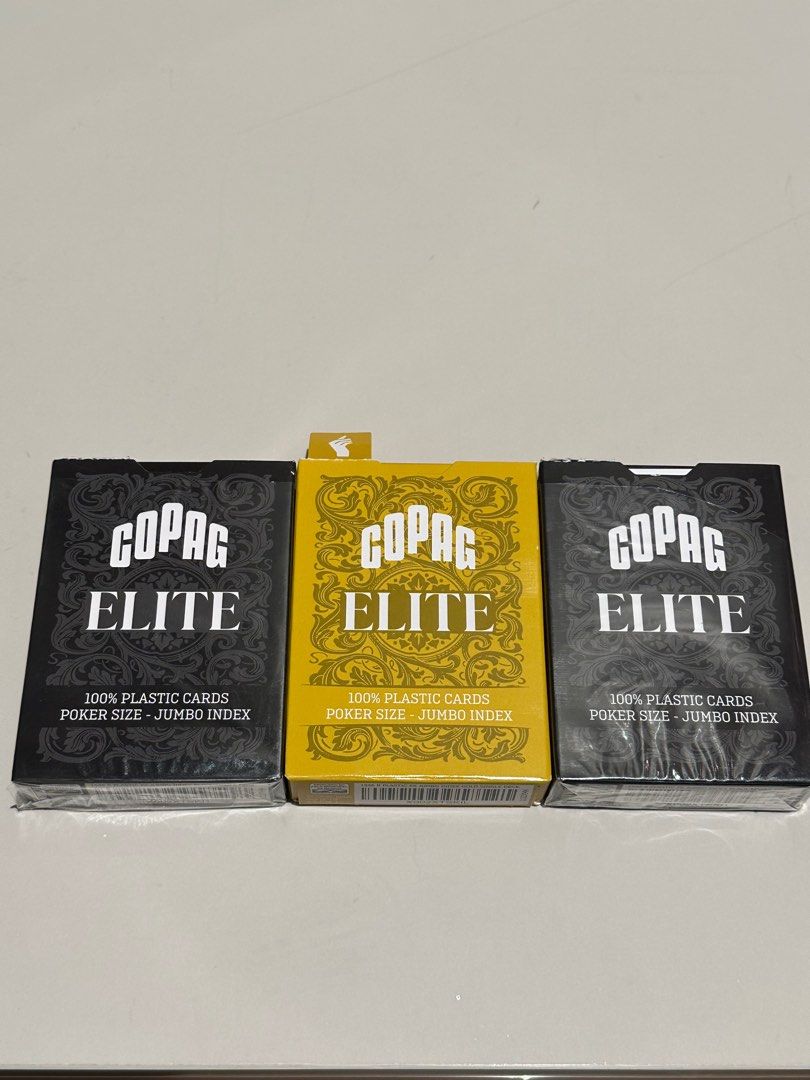 Copag Elite 100% Plastic Playing Cards, Hobbies & Toys, Toys & Games on ...