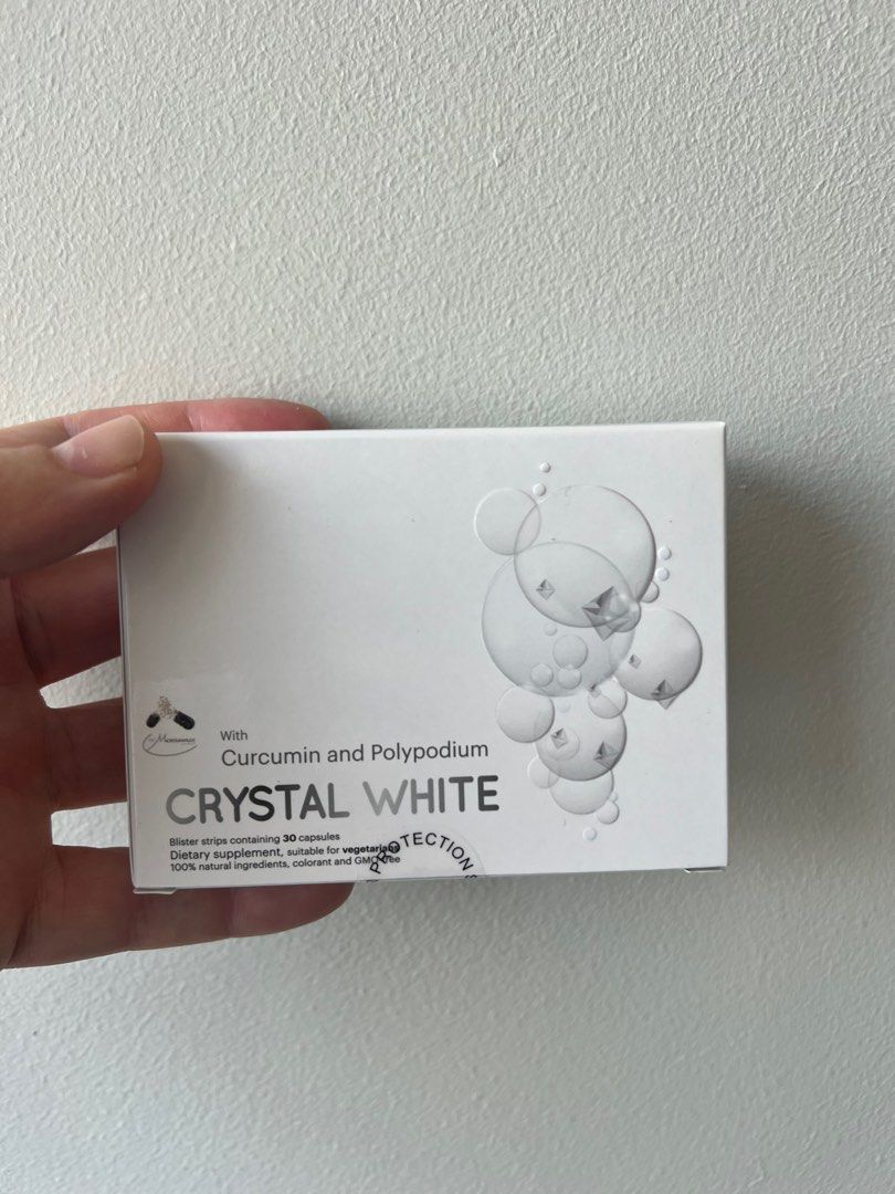 Crystal White Natural Ingredients / Skin Whitening Suplement capsules ...