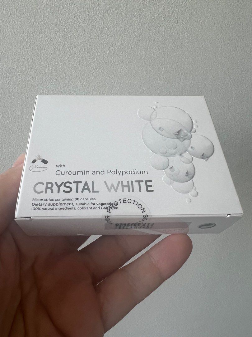 Crystal White Natural Ingredients / Skin Whitening Suplement capsules ...