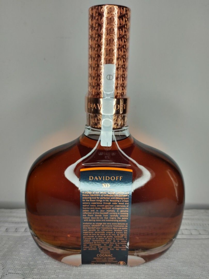 Davidoff XO Extra Old Cognac 700ml, 嘢食 & 嘢飲, 酒精飲料 - Carousell