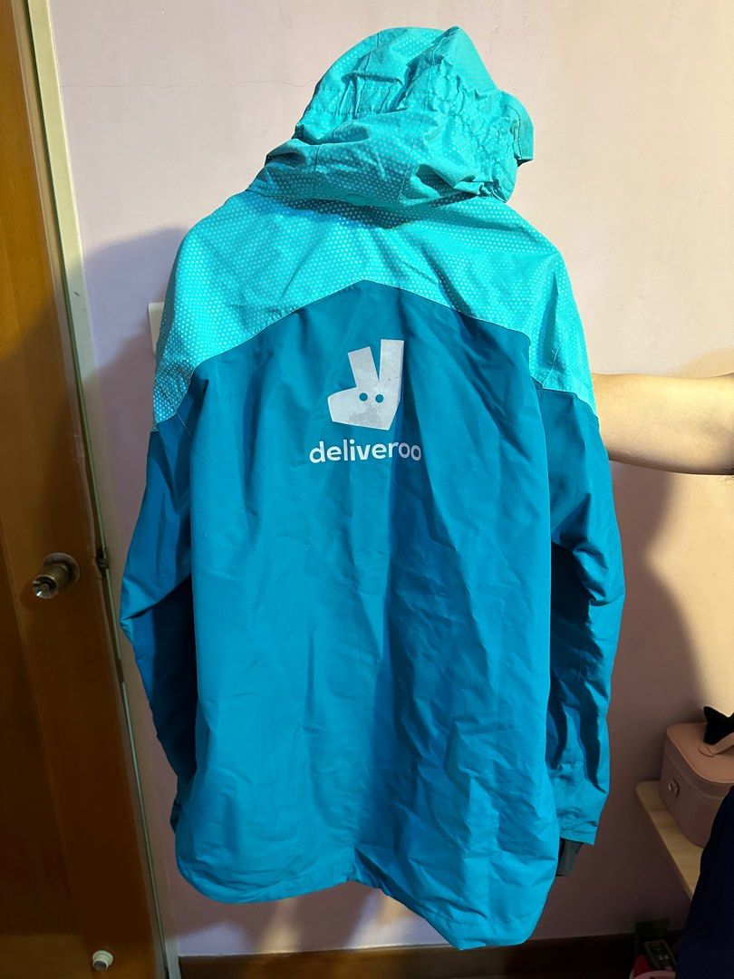 Deliveroo Rain Jacket, Men's Fashion, Coats, Jackets and Outerwear on ...
