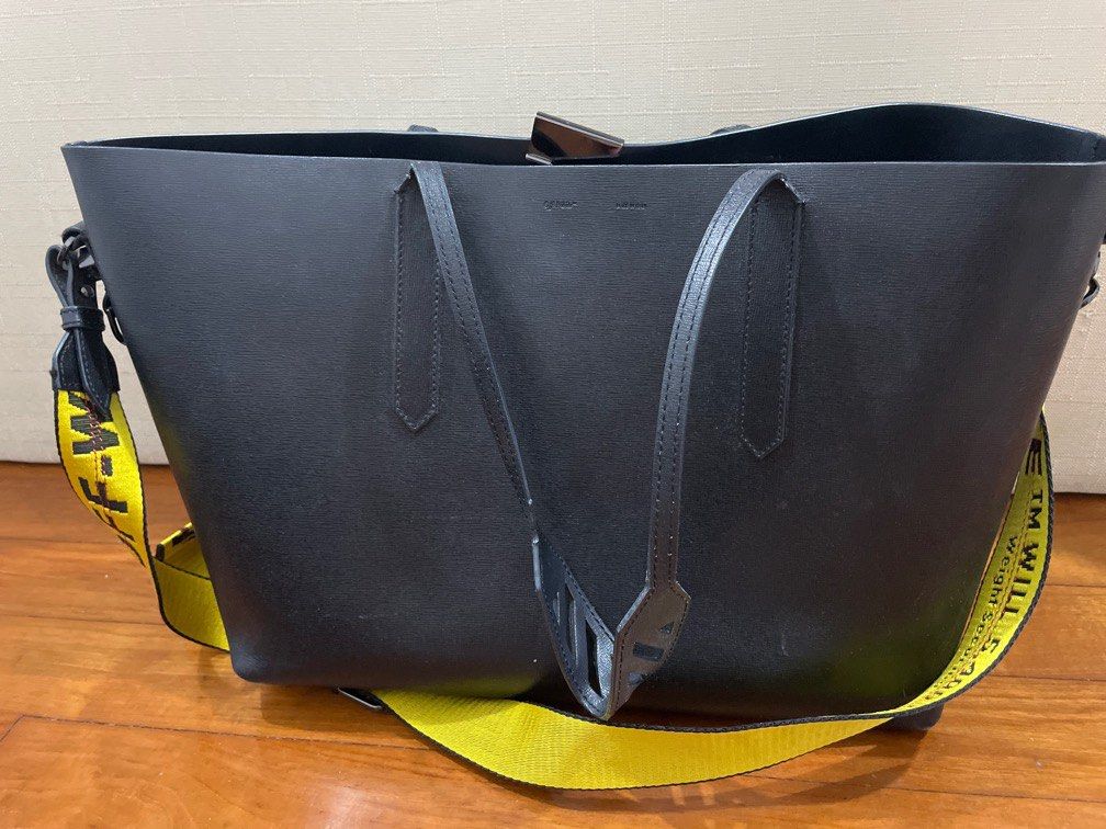 DIAGONAL TOTE MEDIUM BAG IN BLACK WHITE, Luxury, Bags & Wallets on ...