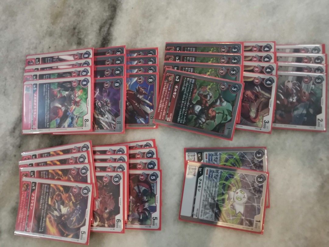 Digimon TCG Red Deck, Hobbies & Toys, Toys & Games on Carousell