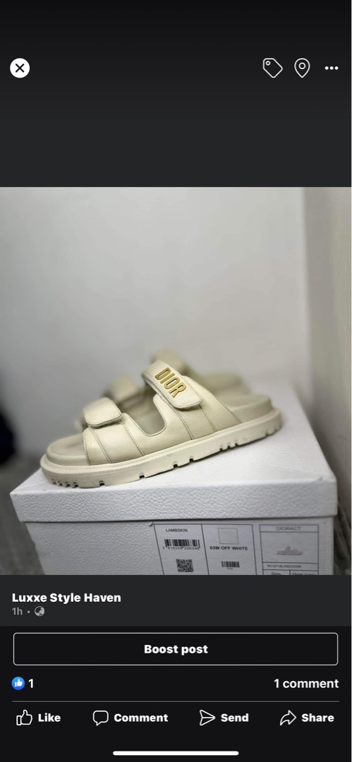 Dioract Slides, Women's Fashion, Footwear, Flats & Sandals on Carousell