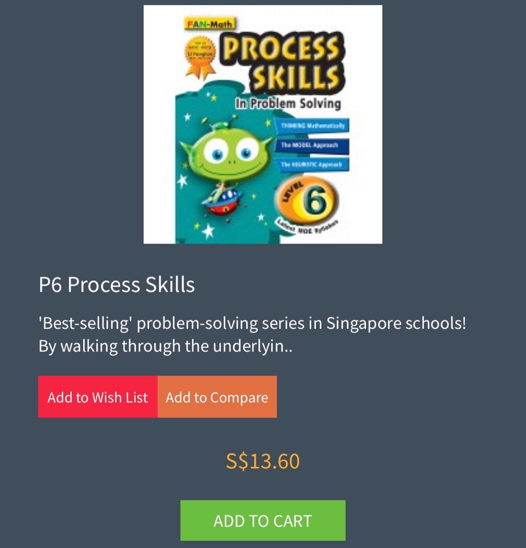 Fan-Math Process Skills level 6, Hobbies & Toys, Books & Magazines, Assessment Books on Carousell