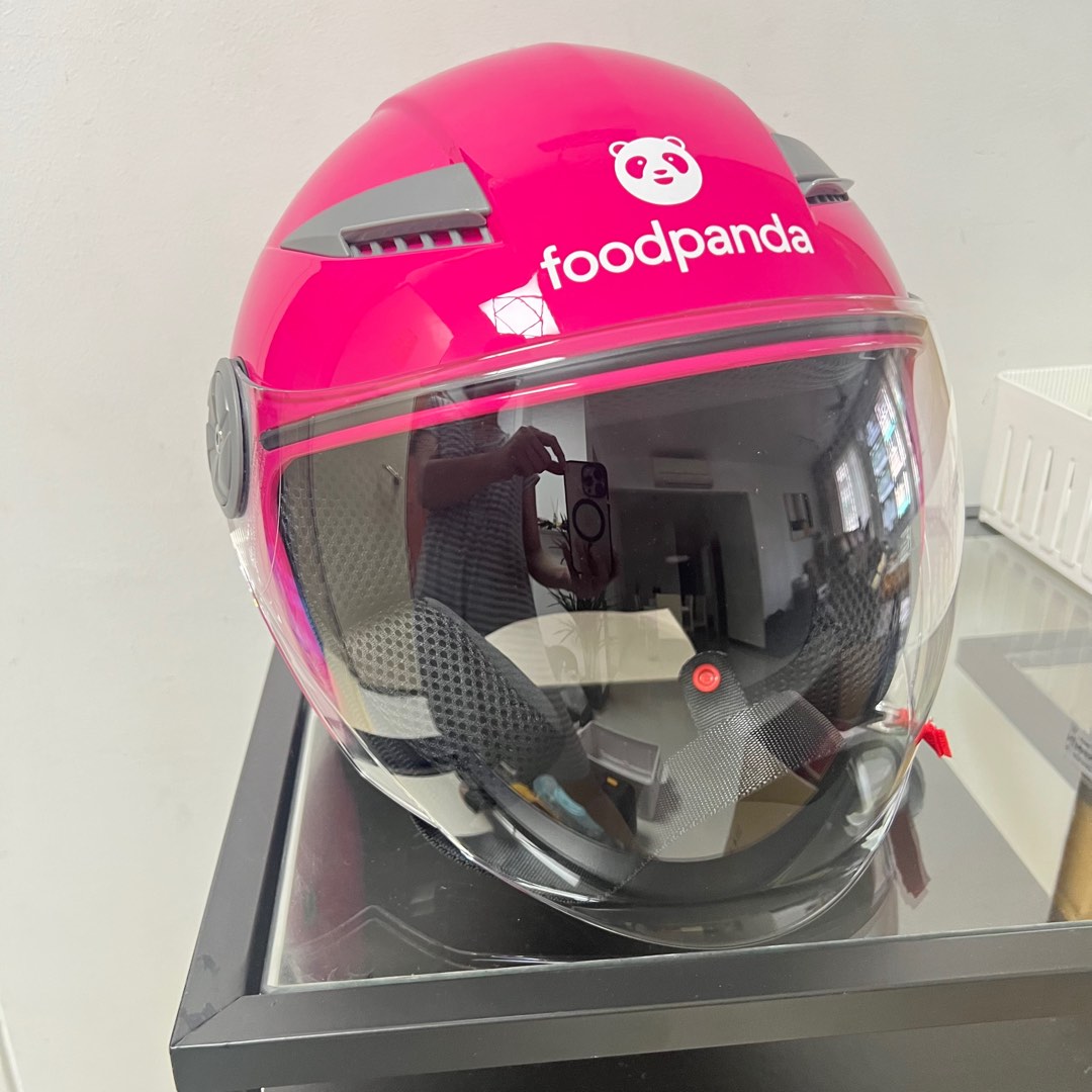 Foodpanda helmet, Motorcycles, Motorcycle Accessories on Carousell