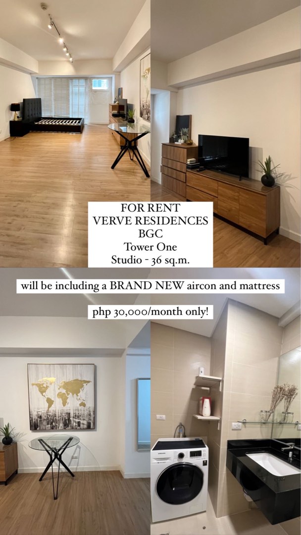 FOR RENT BGC VERVE STUDIO, Property, Rentals, Apartments & Condos on ...