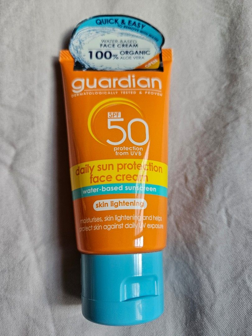 [Free NM] Guardian SPF50 Water Based Sunscreen Sun Block, Beauty ...