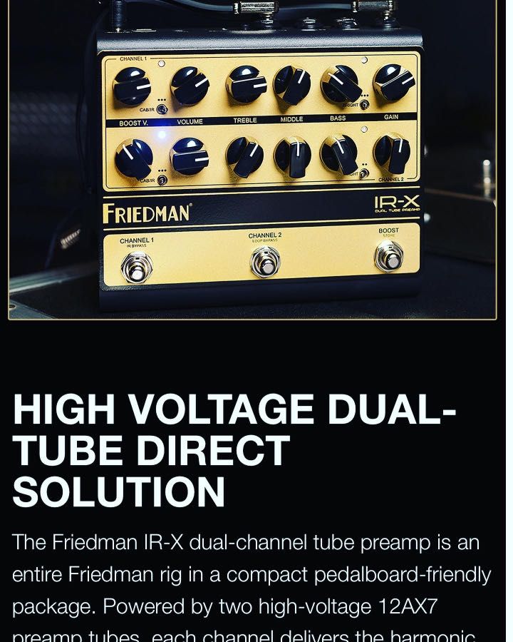 Friedman IR-X, Hobbies & Toys, Music & Media, Musical Instruments on ...