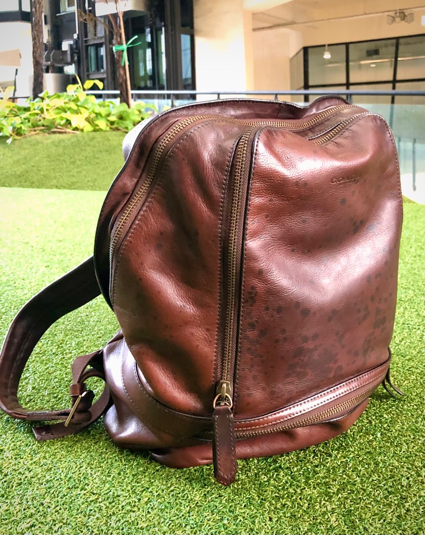 Full grain leather backpack, Men's Fashion, Bags, Backpacks on Carousell