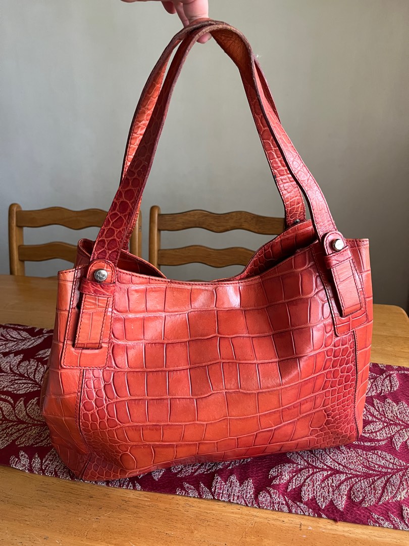 Furla Leather Rust Shoulder Bag, Women's Fashion, Bags & Wallets ...