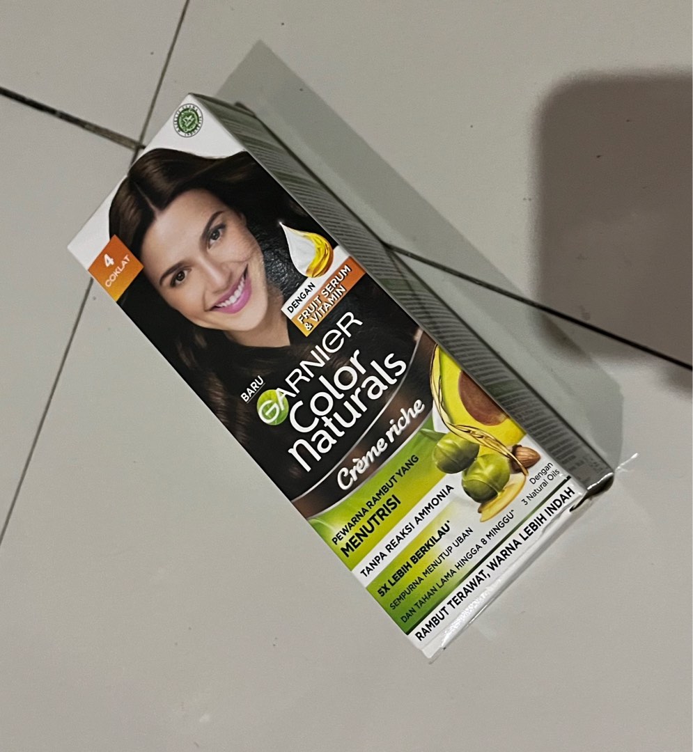 Garnier Color Naturals Creme Riche - 4 Coklat, Kesehatan & Kecantikan ...