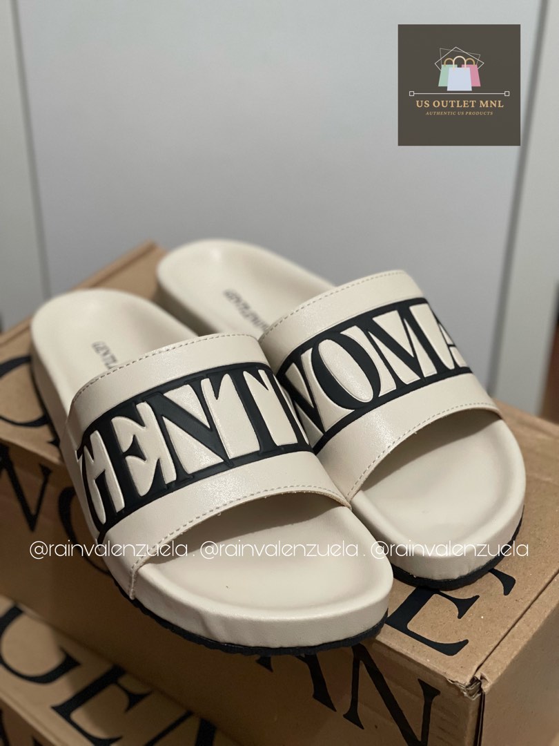 GENTLE WOMAN CREAM SLIDES, Women's Fashion, Footwear, Slippers and ...