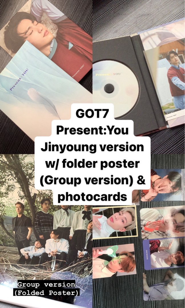 GOT7 Present:You album Jinyoung version w/ poster and photocard ...