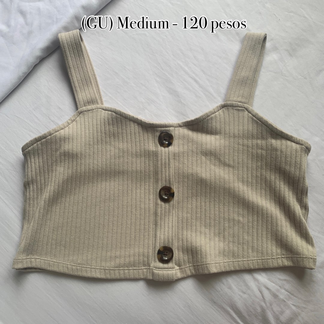 GU crop top, Women's Fashion, Tops, Others Tops on Carousell
