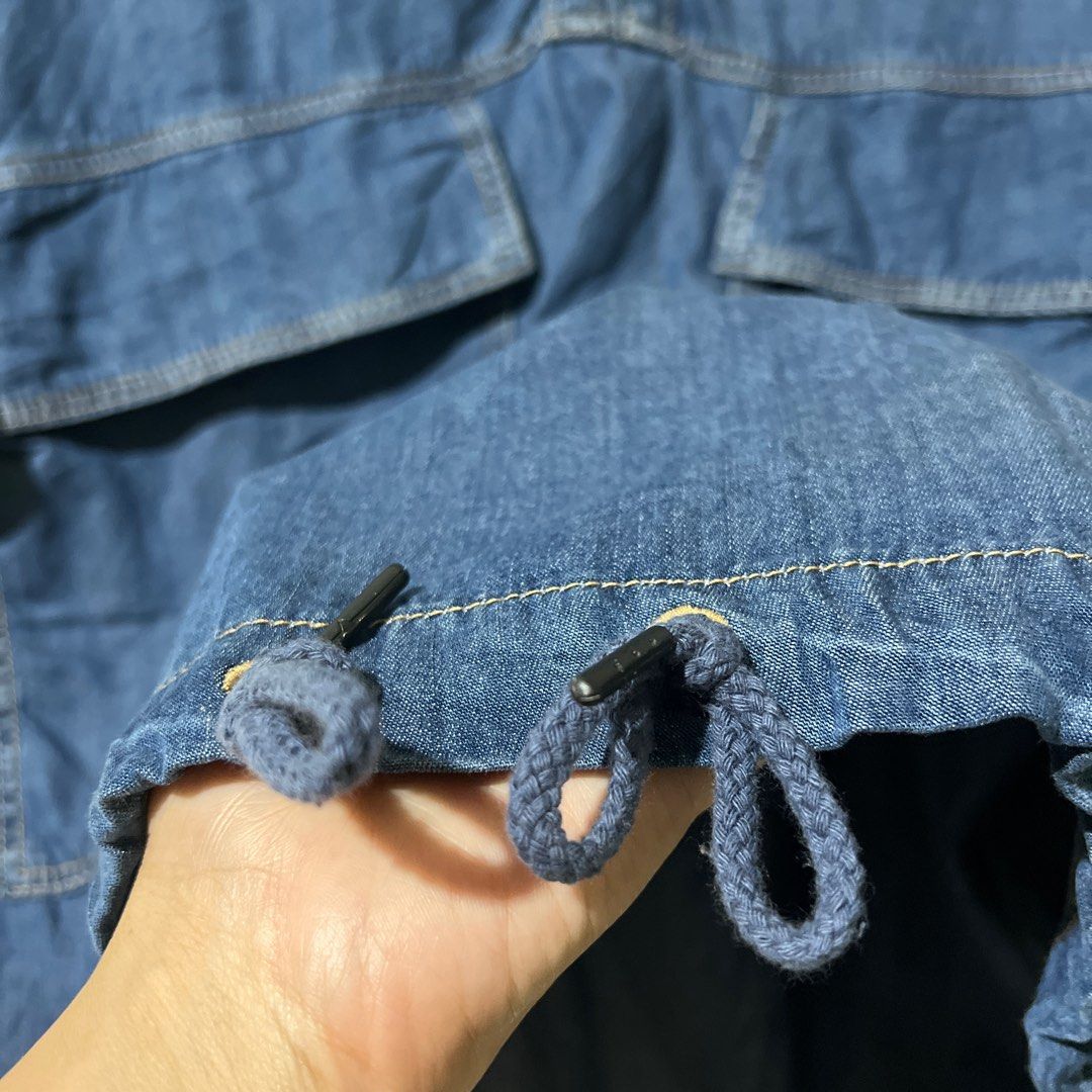 GU X UNIQLO Anorak Denim Jacket, Men's Fashion, Coats, Jackets and ...