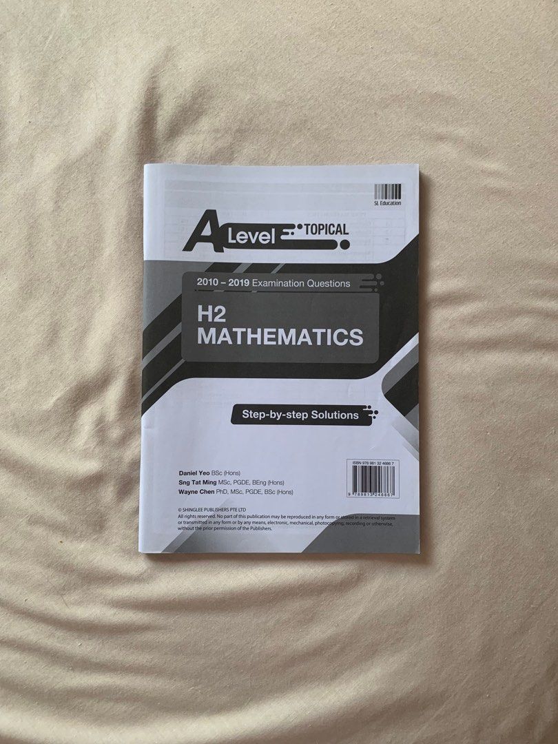h2 math a level topical tys, Hobbies & Toys, Books & Magazines ...