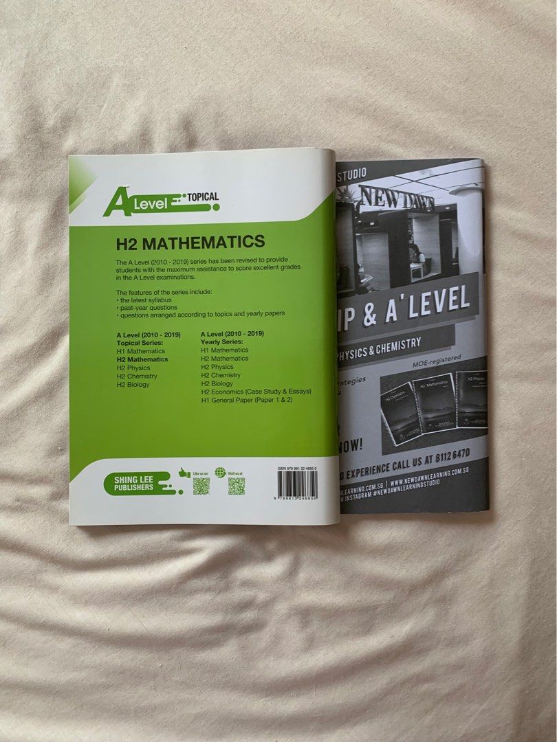 h2 math a level topical tys, Hobbies & Toys, Books & Magazines ...